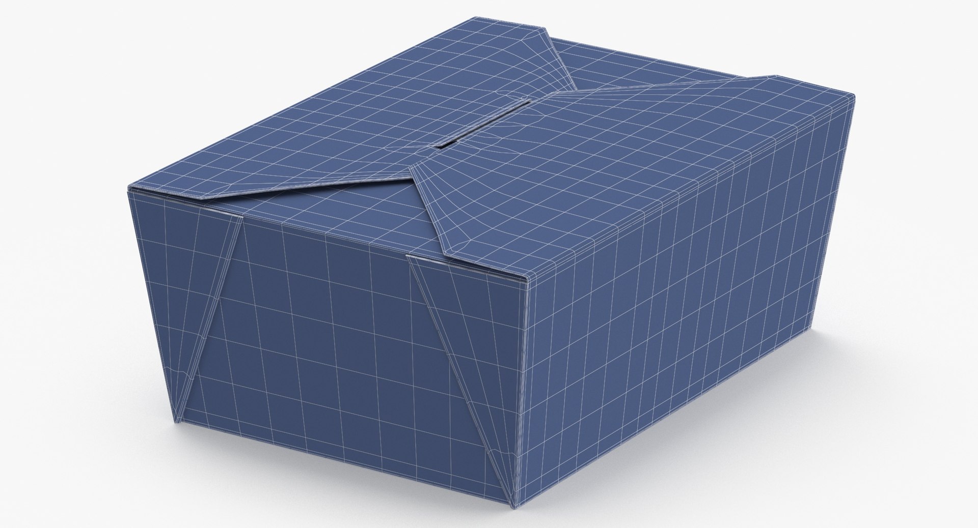 Chinese Food Box 04 Closed 3D Model - TurboSquid 2118441