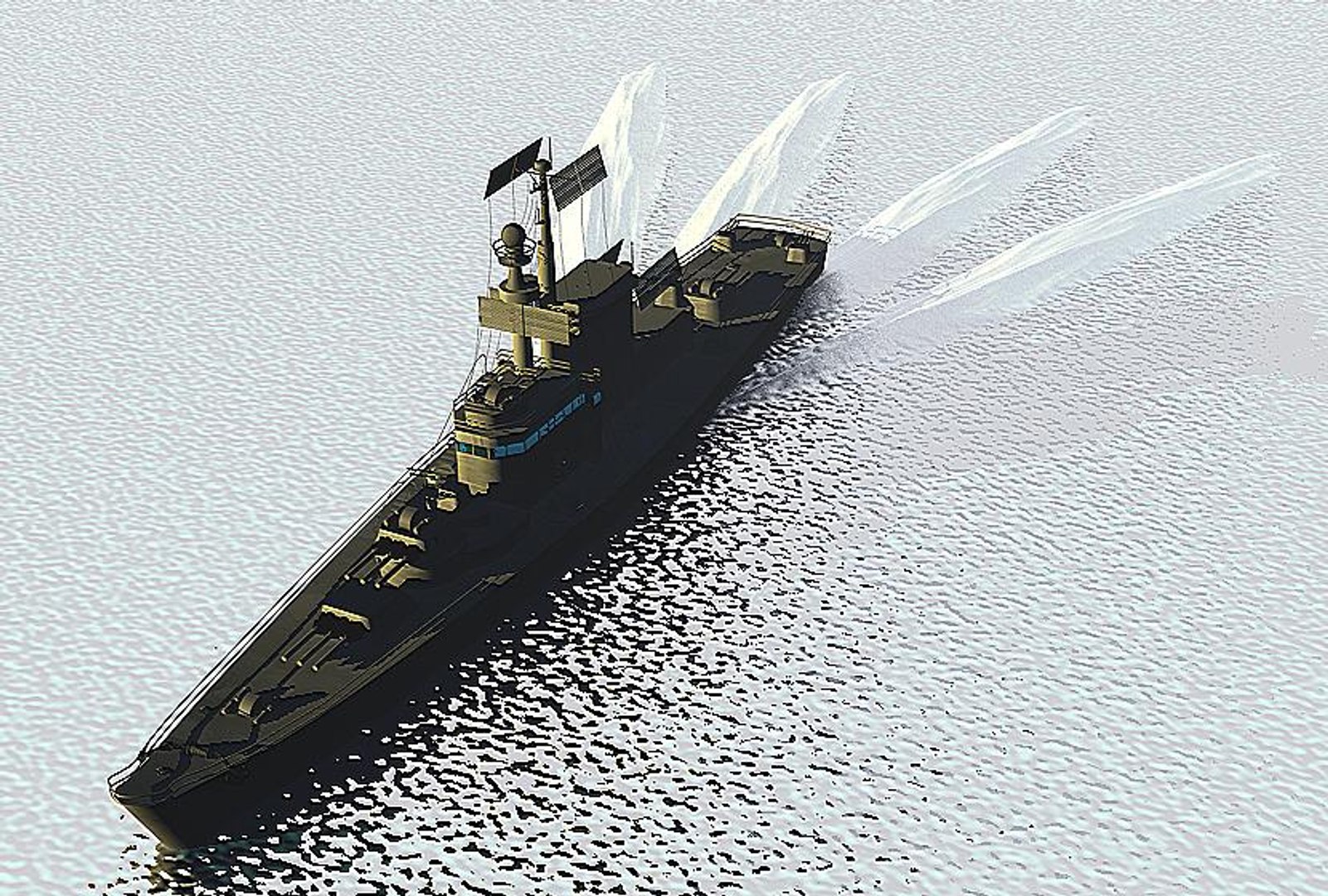 Uss Des Moines 3d Model