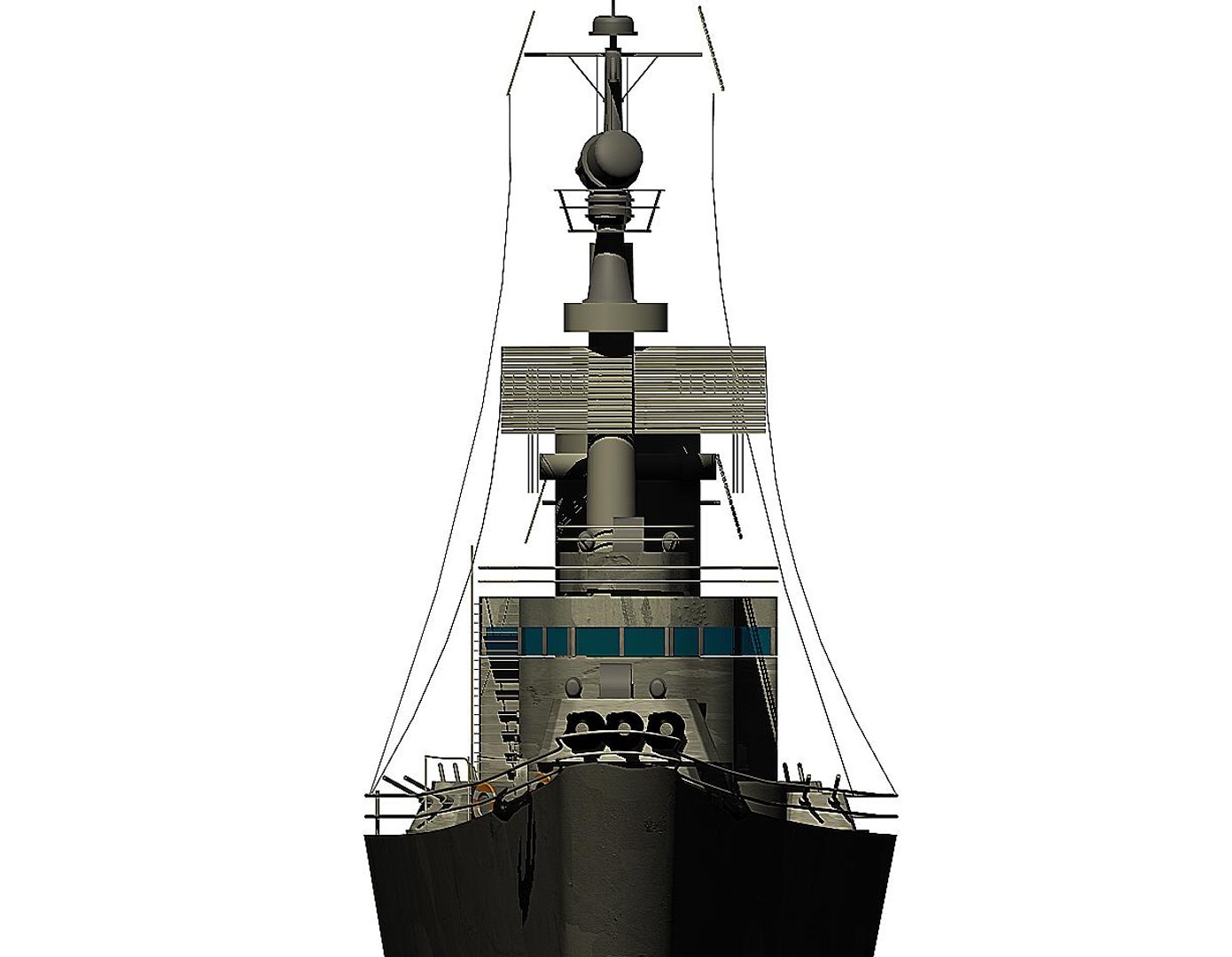Uss Des Moines 3d Model
