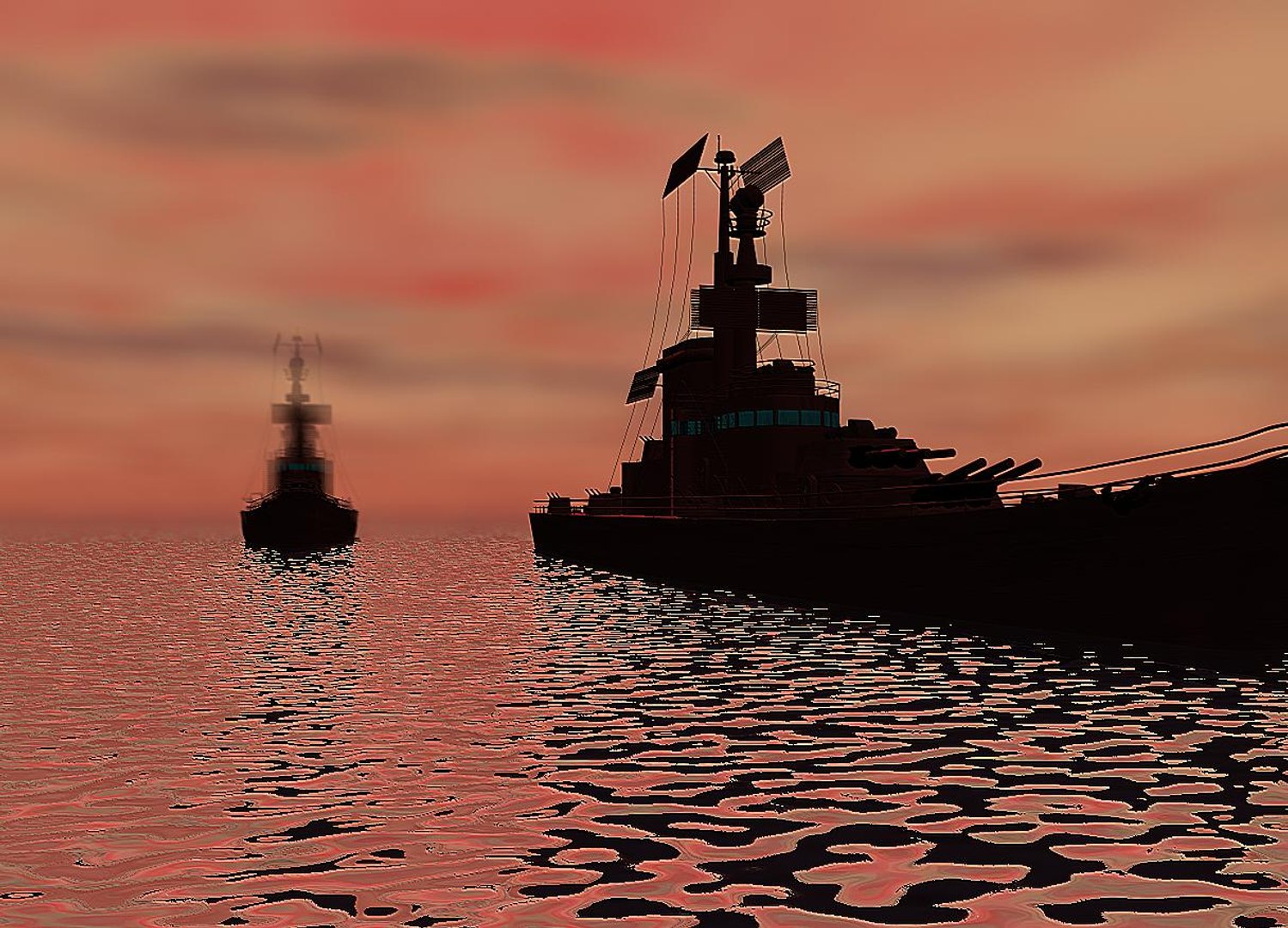 Uss Des Moines 3d Model