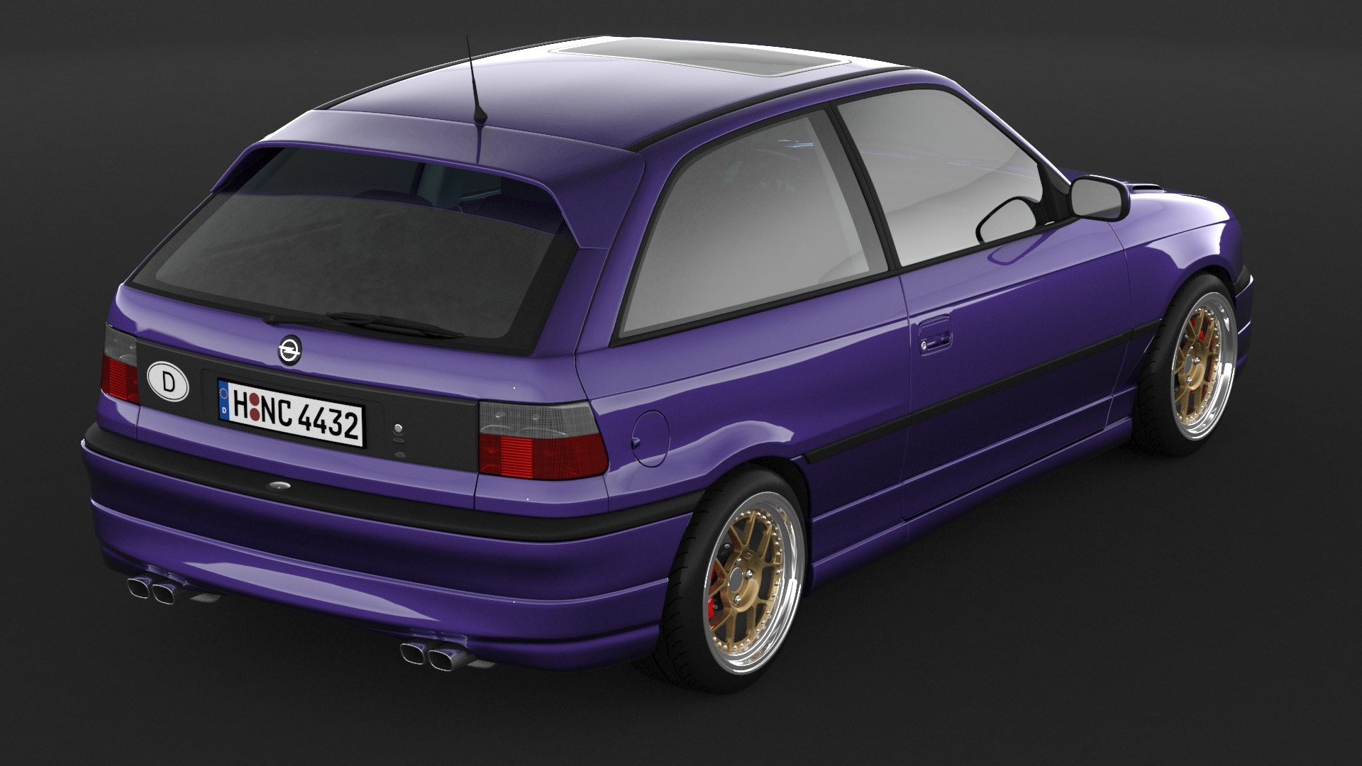 3D Opel Astra GSI Model - TurboSquid 2205334