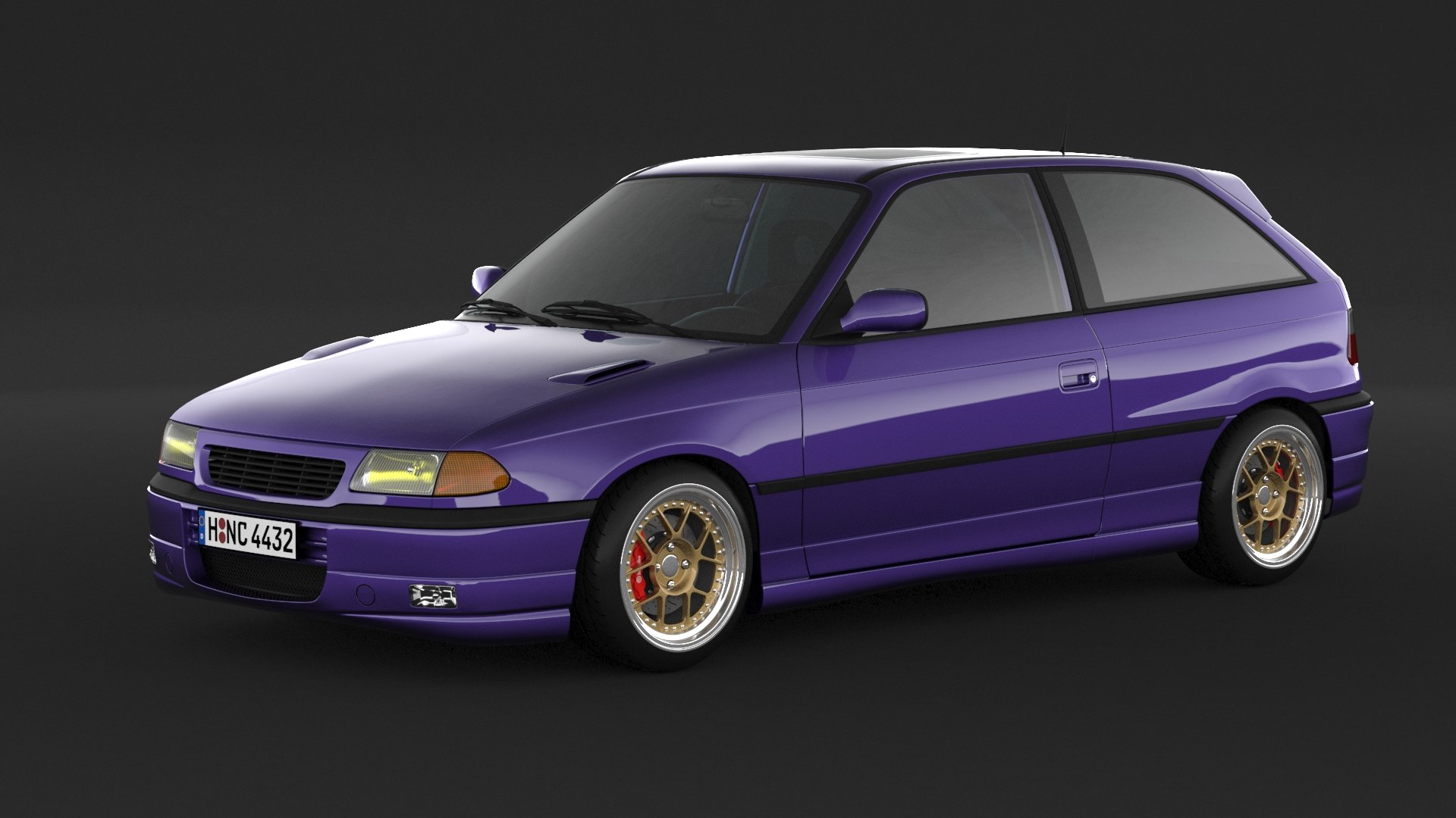 3D Opel Astra GSI Model - TurboSquid 2205334