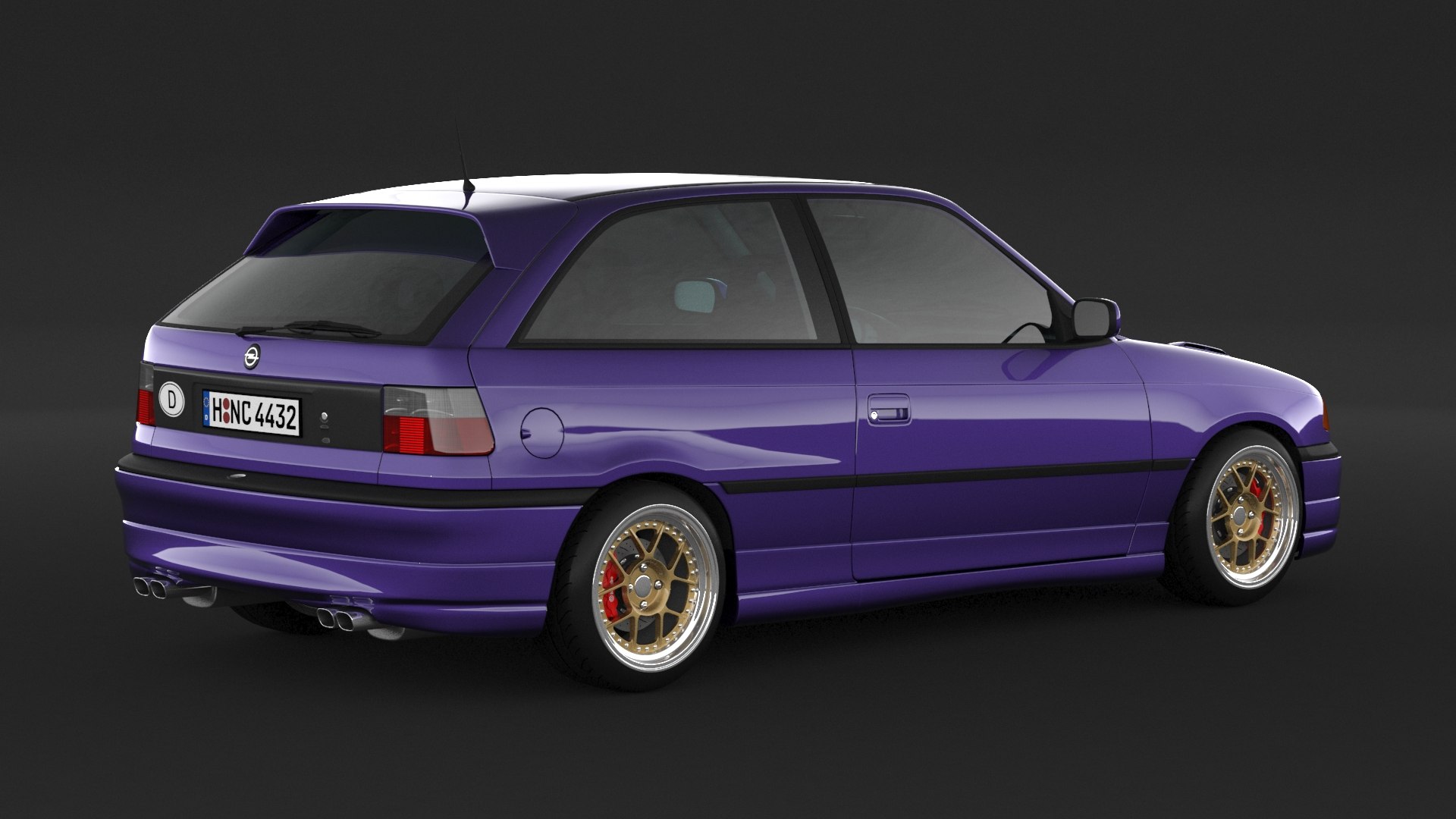 3D Opel Astra GSI Model - TurboSquid 2205334