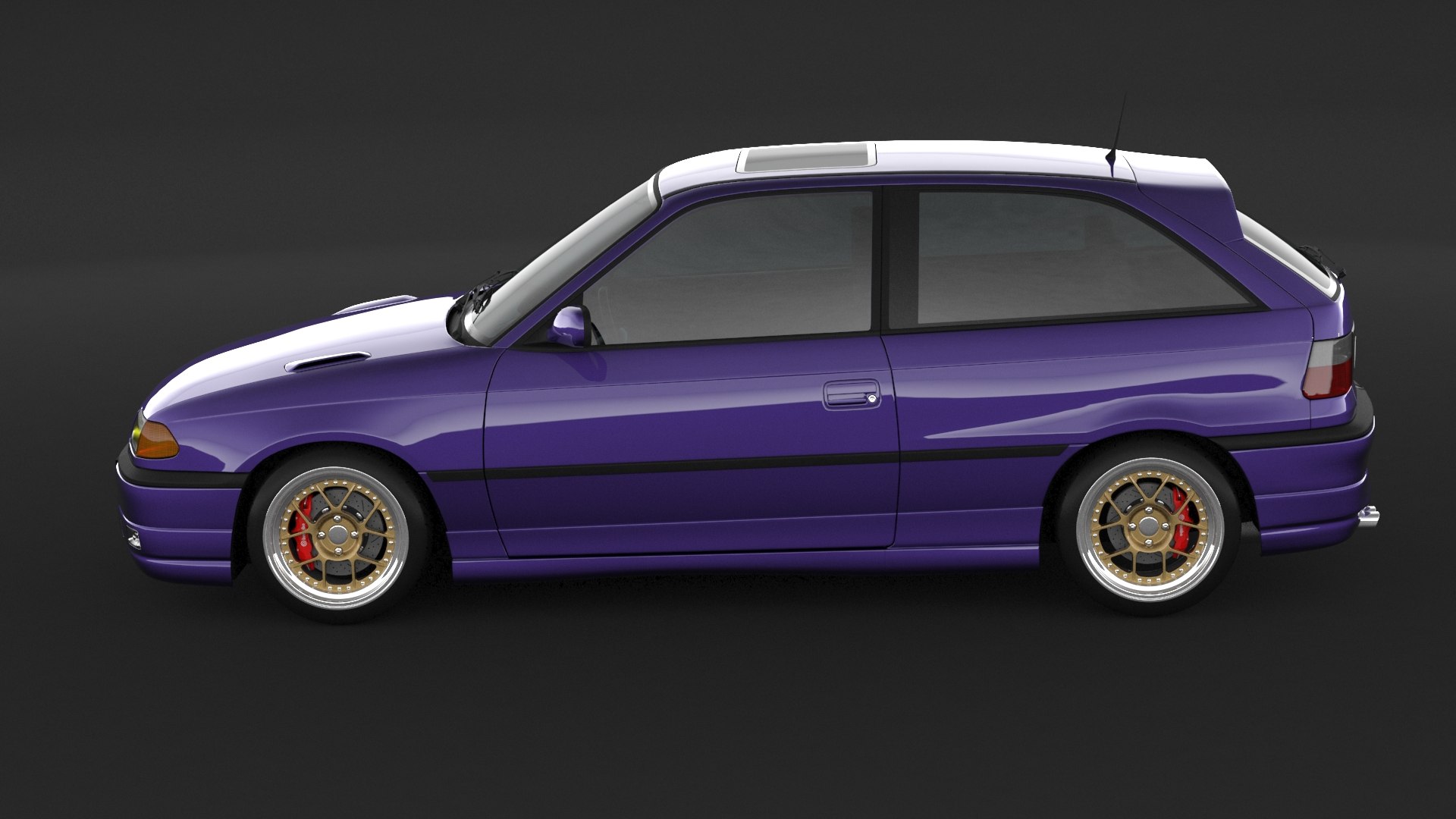 3D Opel Astra GSI Model - TurboSquid 2205334