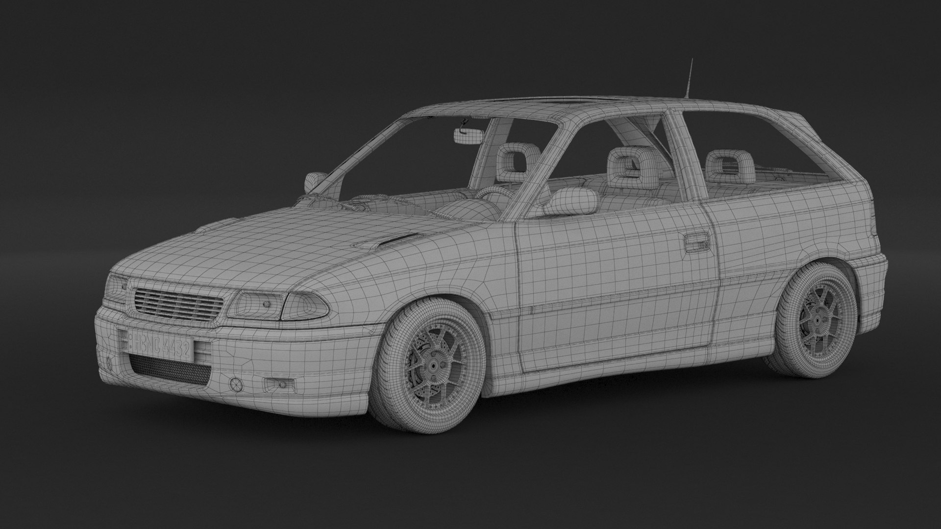 3D Opel Astra GSI Model - TurboSquid 2205334