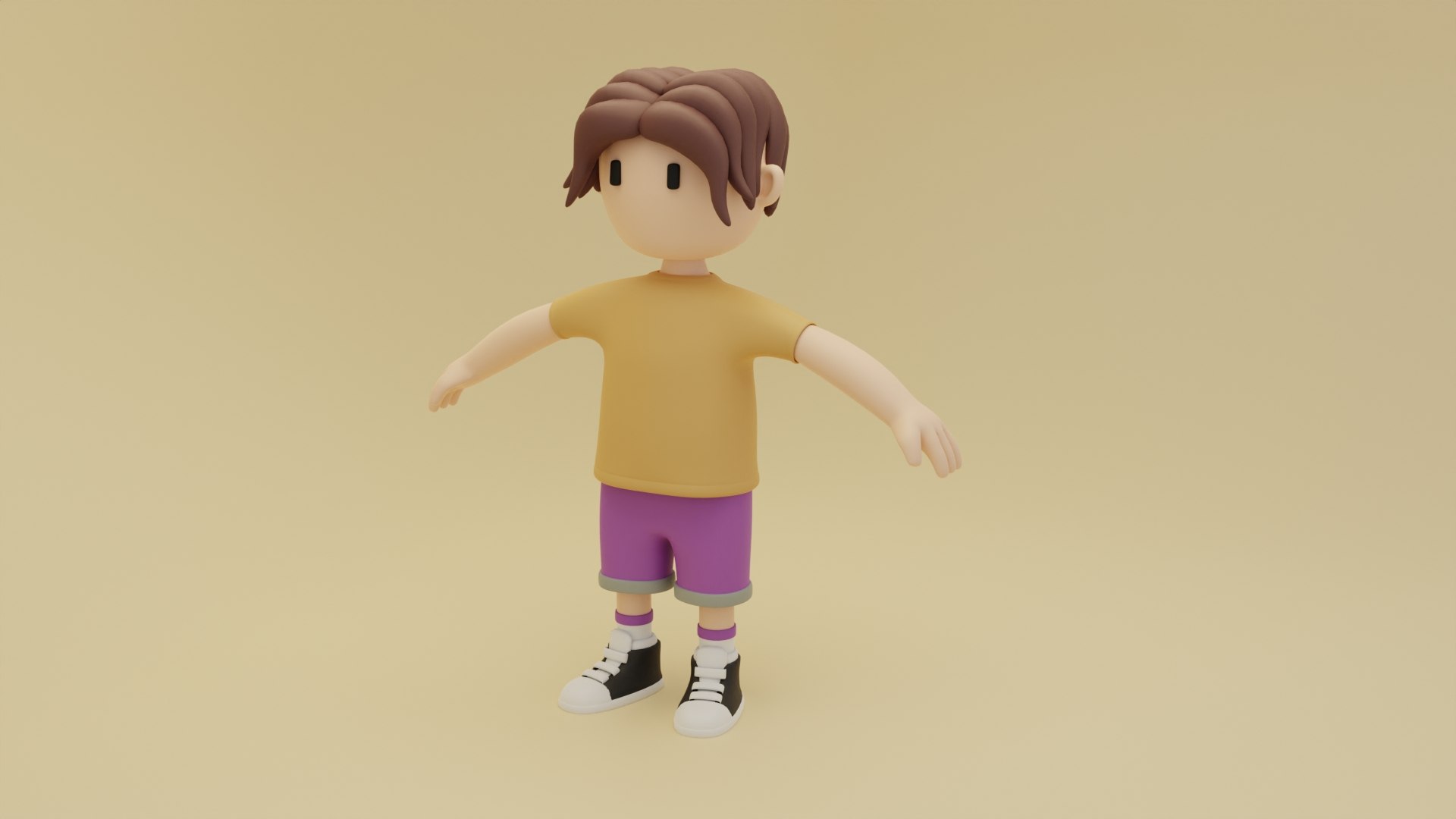 Toon Style Kid Rigged Character 3D Model - TurboSquid 2080216