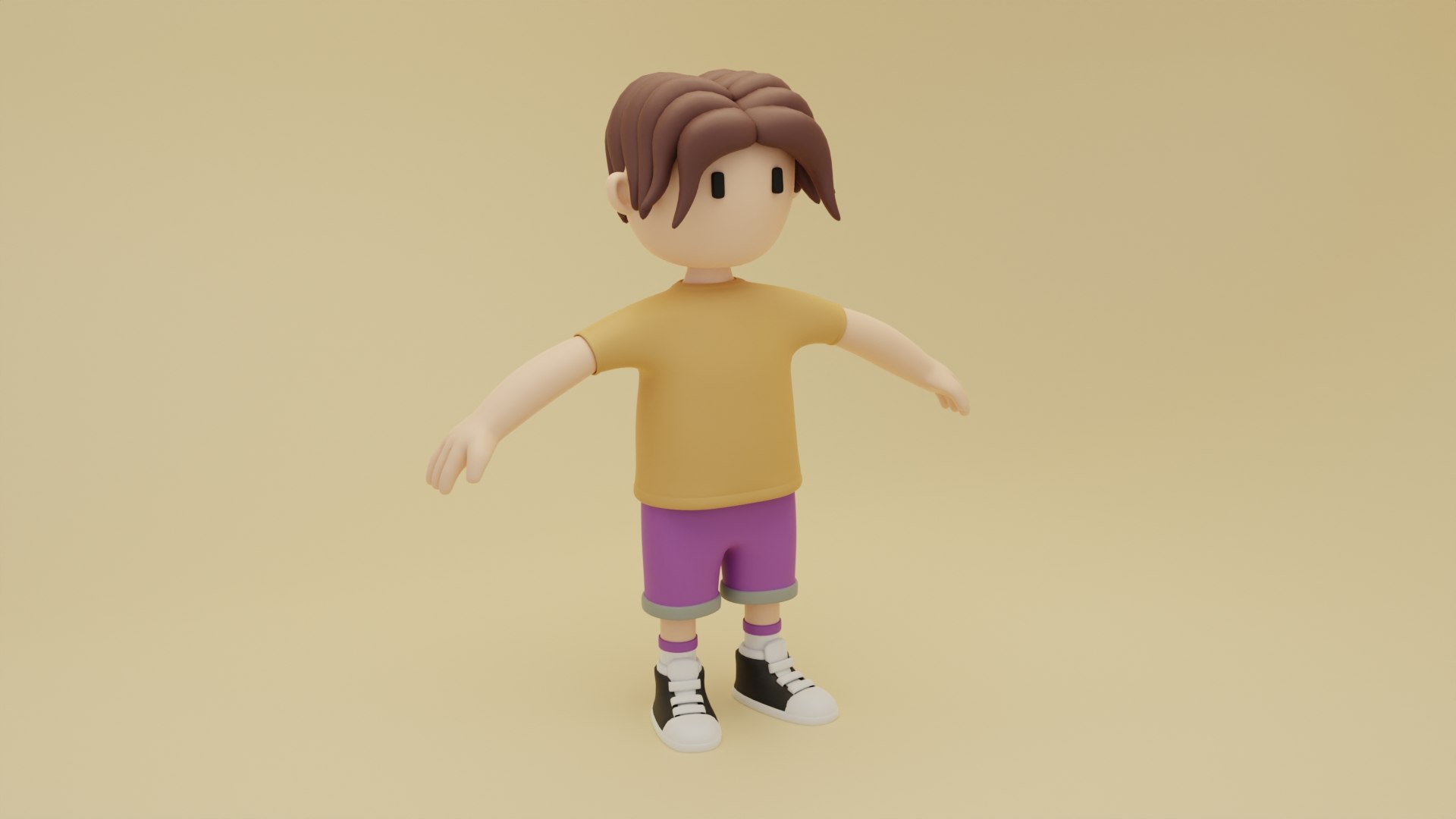 Toon Style Kid Rigged Character 3D Model - TurboSquid 2080216