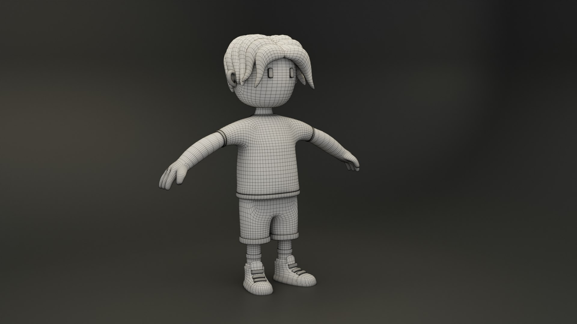 Toon Style Kid Rigged Character 3D Model - TurboSquid 2080216
