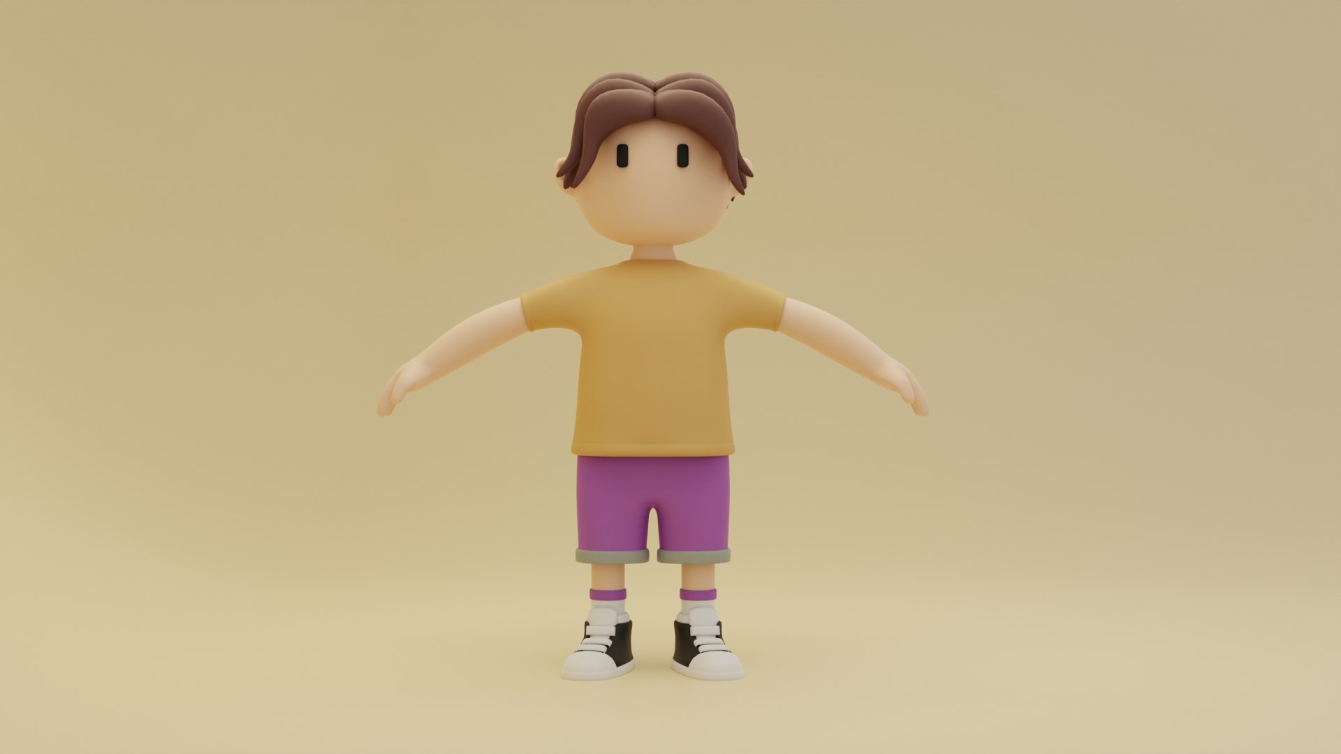 Toon Style Kid Rigged Character 3D Model - TurboSquid 2080216