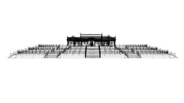 中国の中庭の家3Dモデル - TurboSquid 1439722