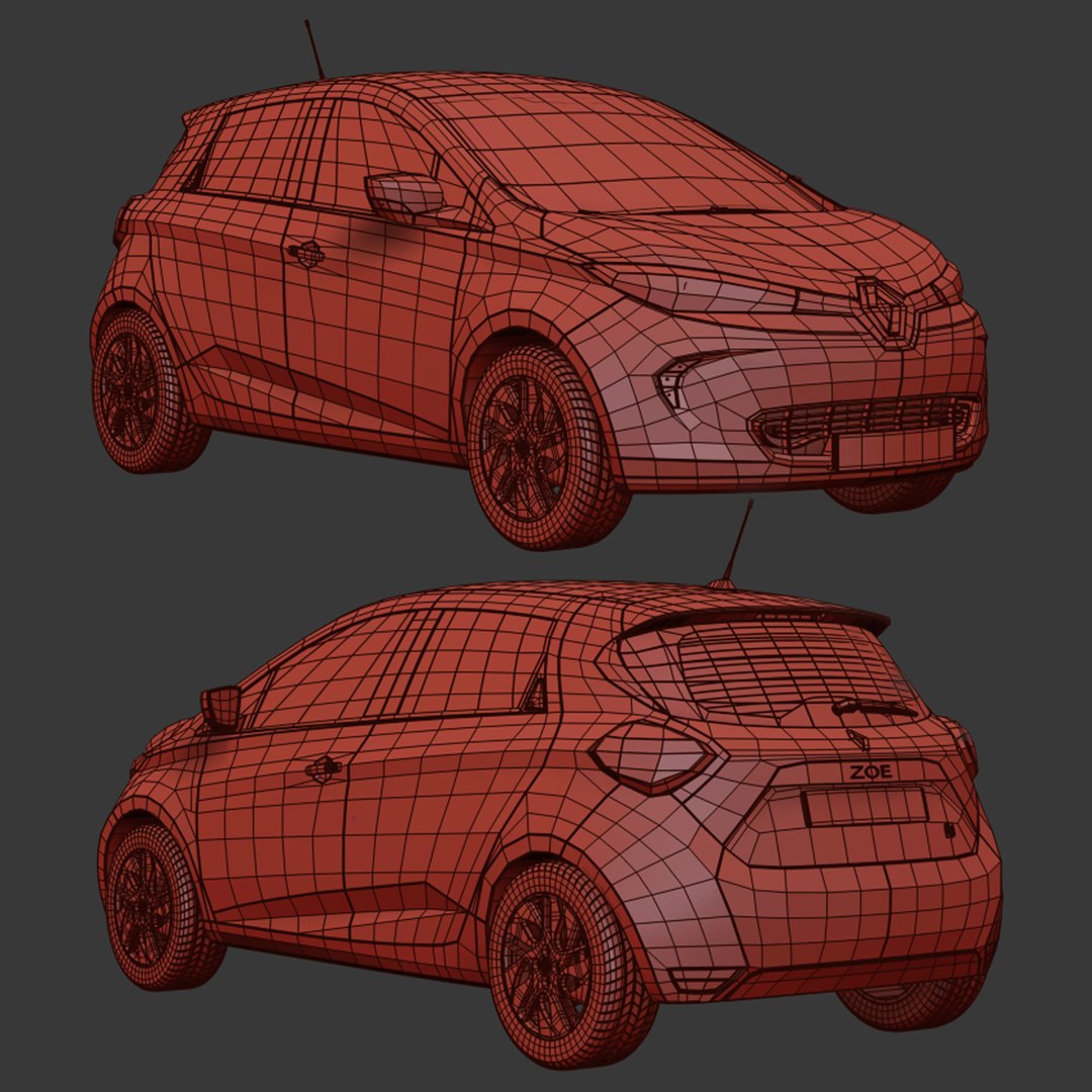 RENAULT ZOE 2013 3D Model - TurboSquid 1964495