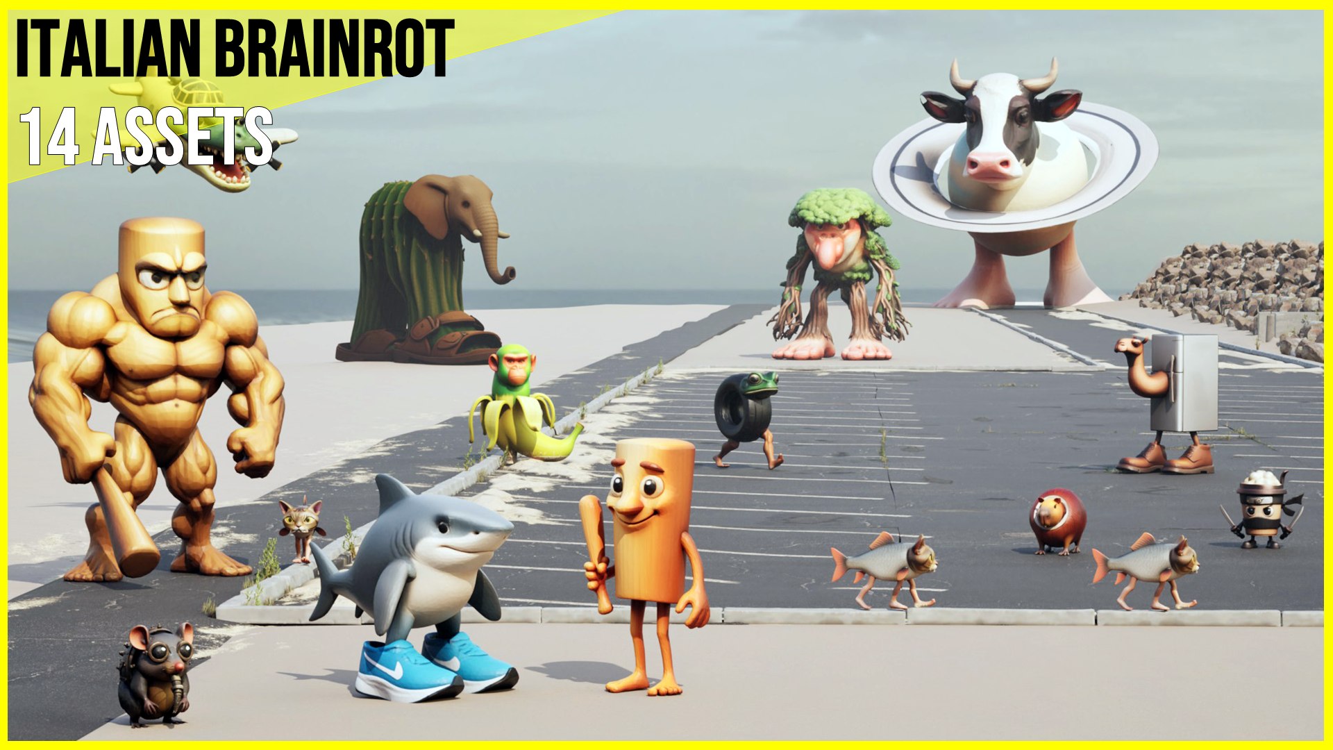 3D Italian Brainrot 1 - TurboSquid 2400534