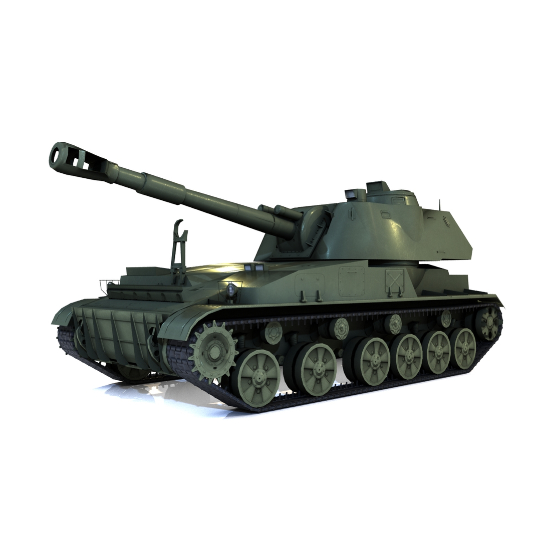 3d Model 2s3 Soviet
