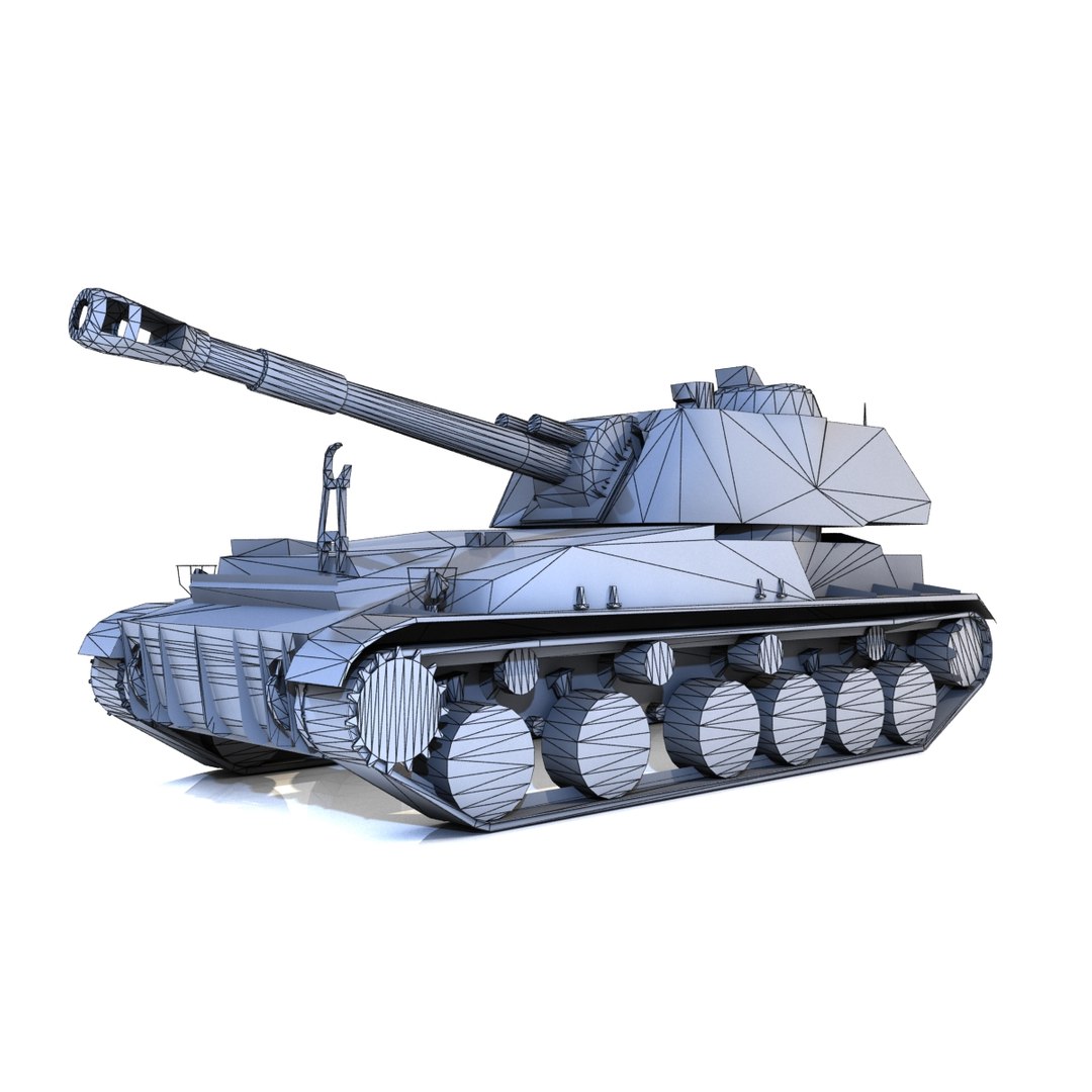 3d Model 2s3 Soviet