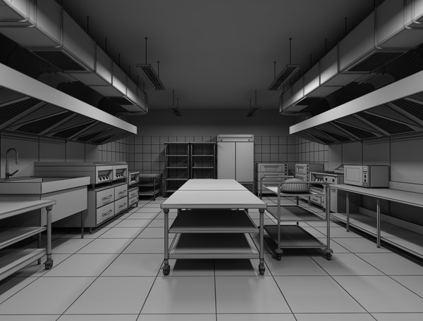 Commercial Kitchen Pack 3D model - TurboSquid 1737244