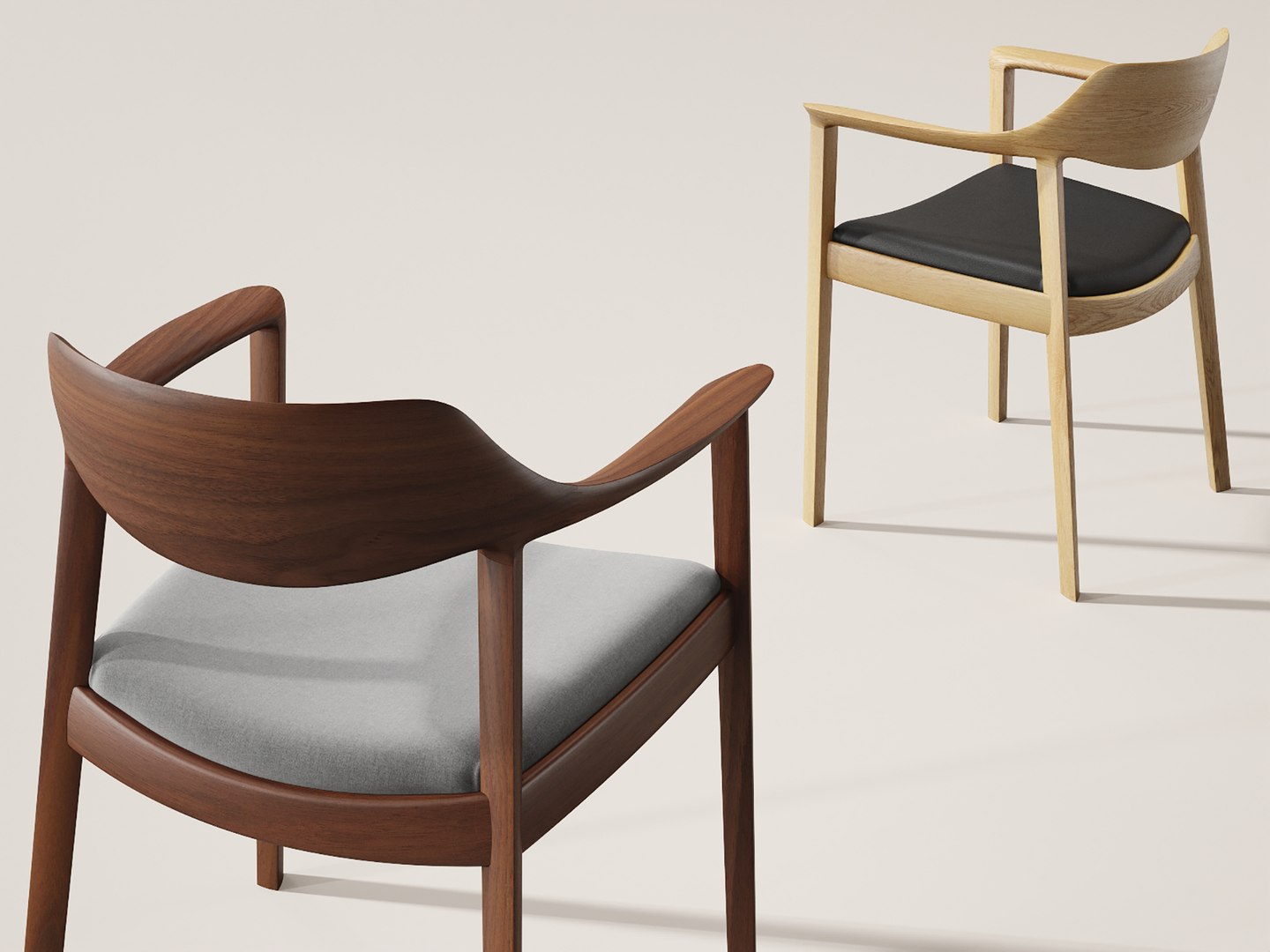 Wing Dining Armchair 3D Model - TurboSquid 2155913