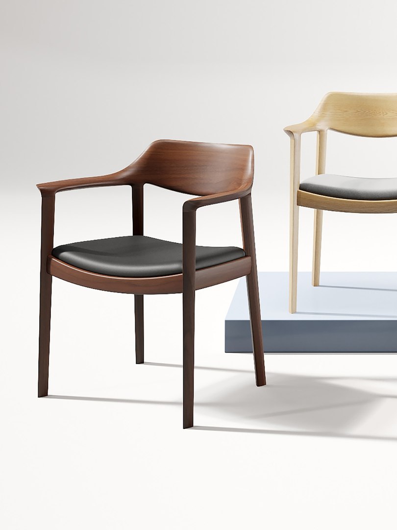 Wing Dining Armchair 3D Model - TurboSquid 2155913