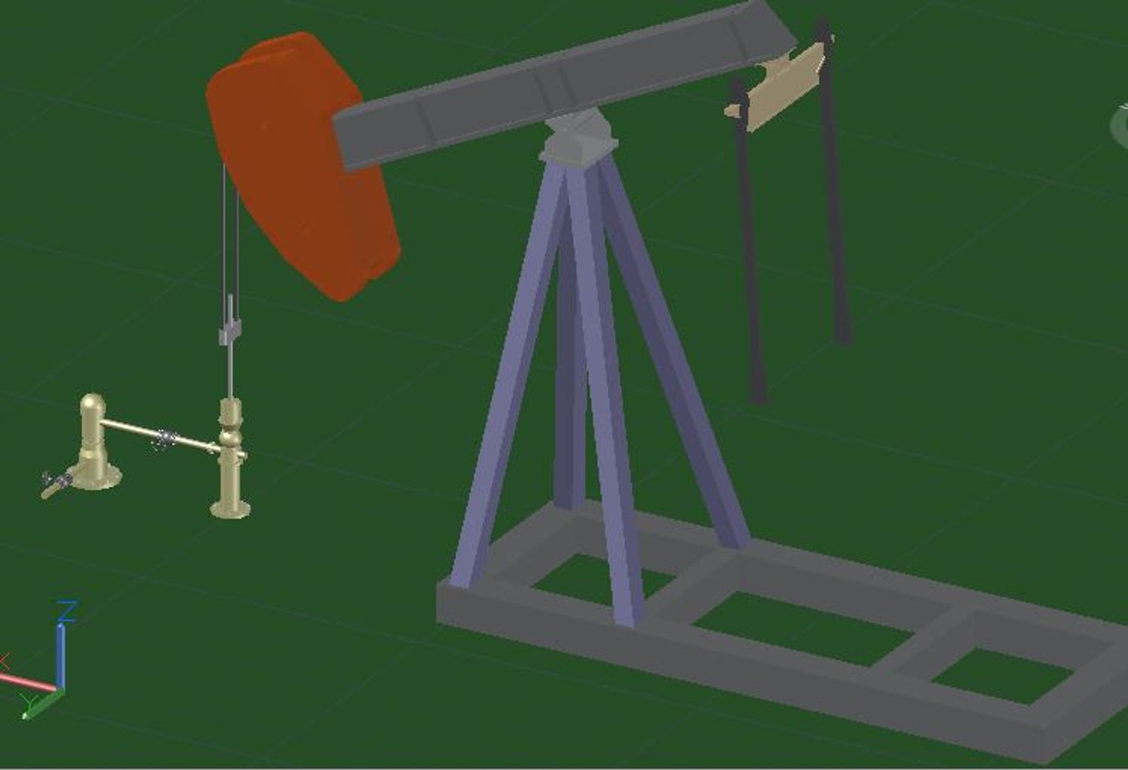 Pump Jack 3d Dwg