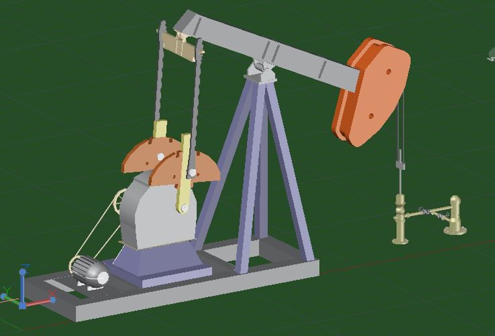 Pump Jack 3d Dwg