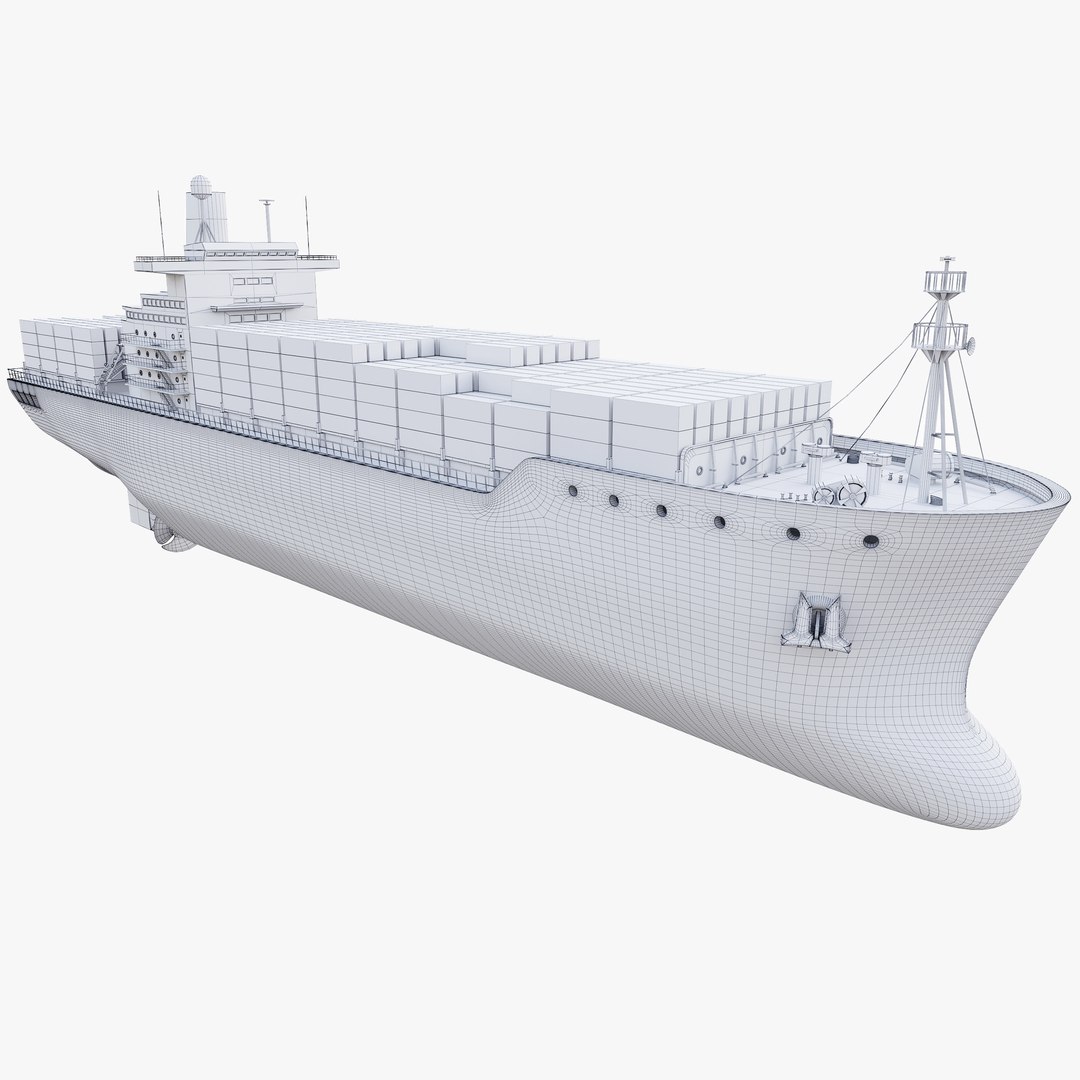 3D Container Ship Model - TurboSquid 1159396