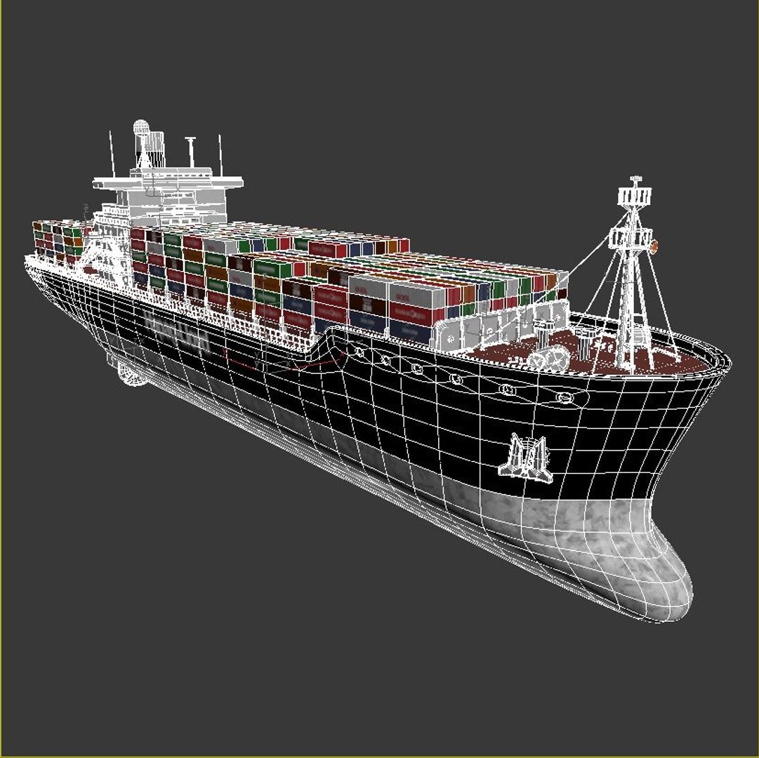 3D container ship model - TurboSquid 1159396