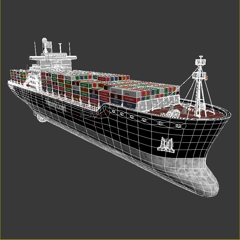 3D container ship model - TurboSquid 1159396