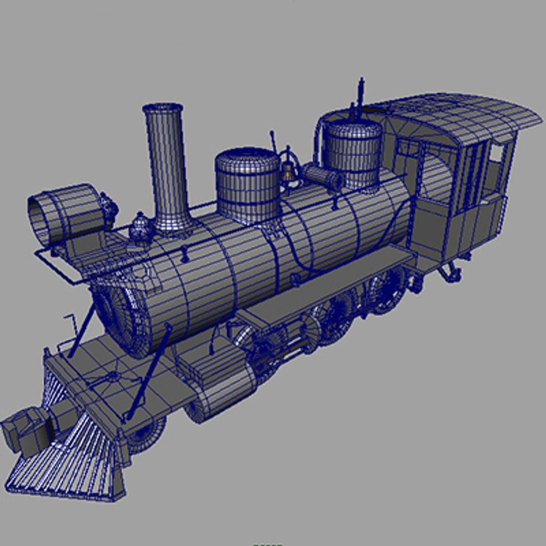 Modeled Steam Engine 3d Model