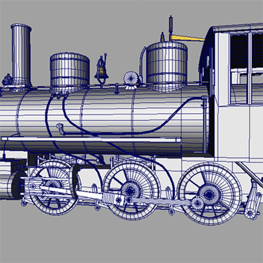 Modeled Steam Engine 3d Model