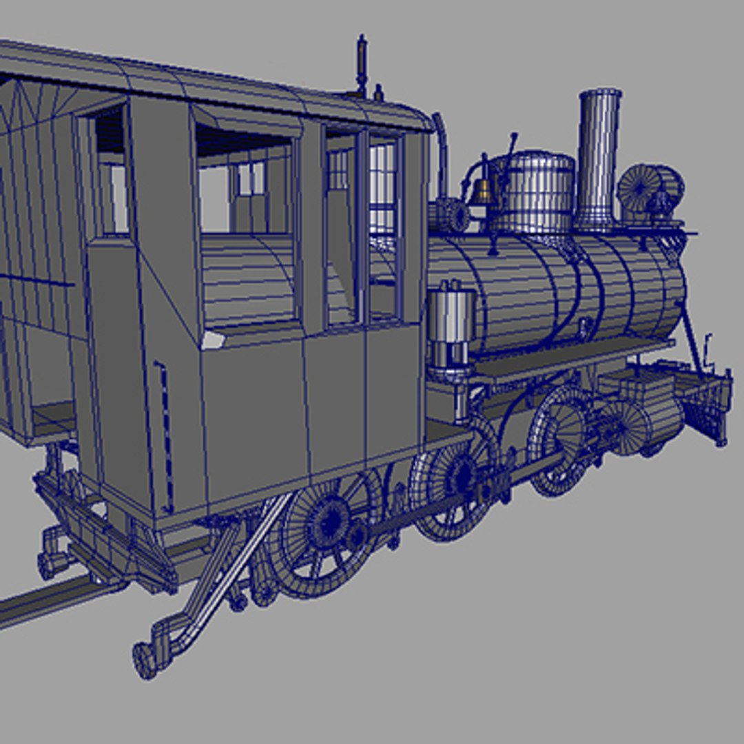 Modeled Steam Engine 3d Model