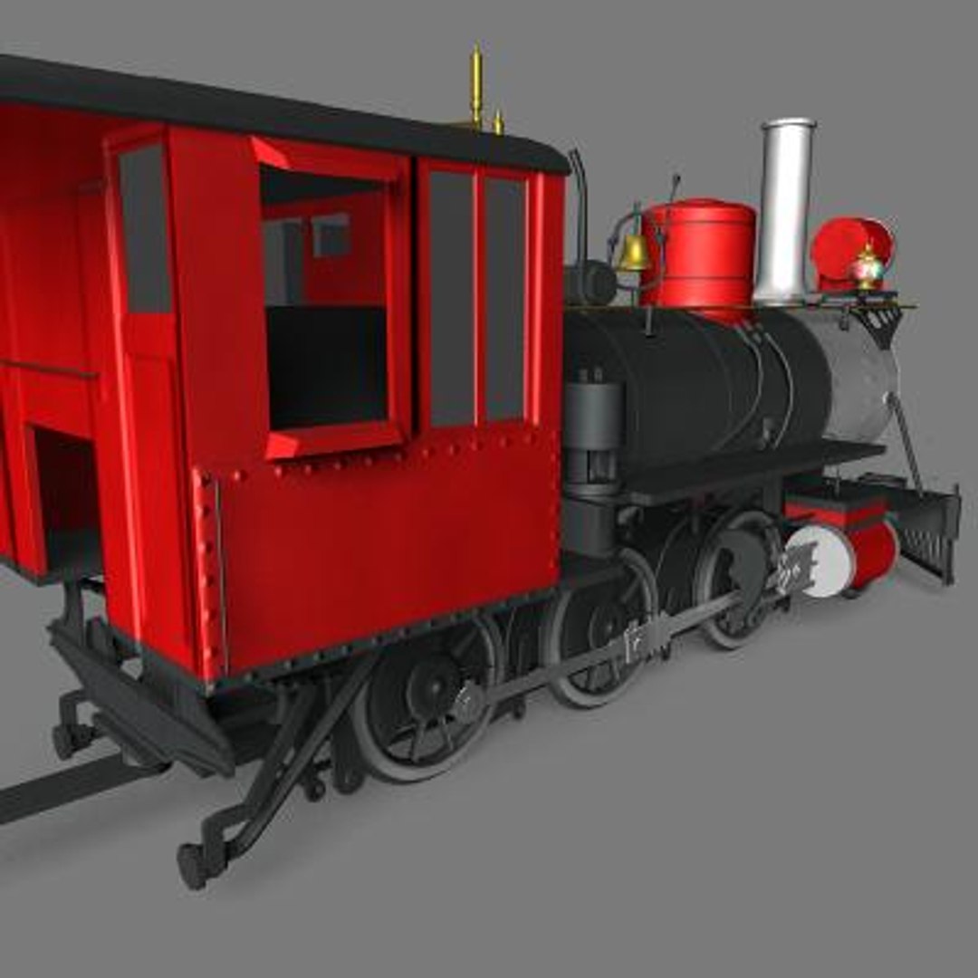 Modeled Steam Engine 3d Model