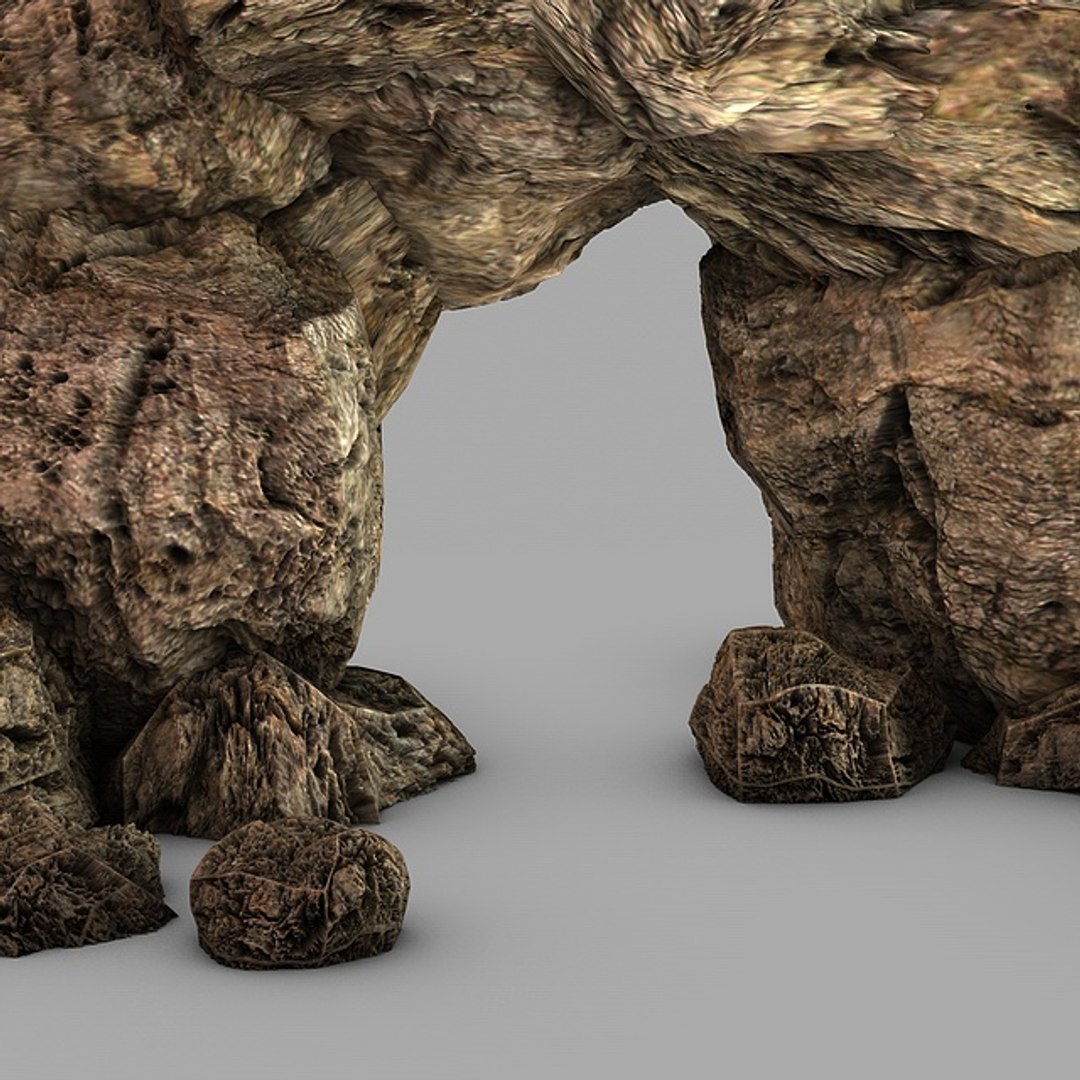 3ds Max Cave Entrance