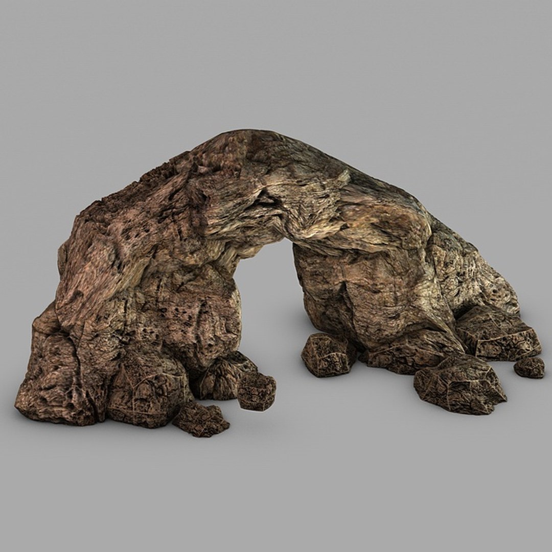 3ds Max Cave Entrance