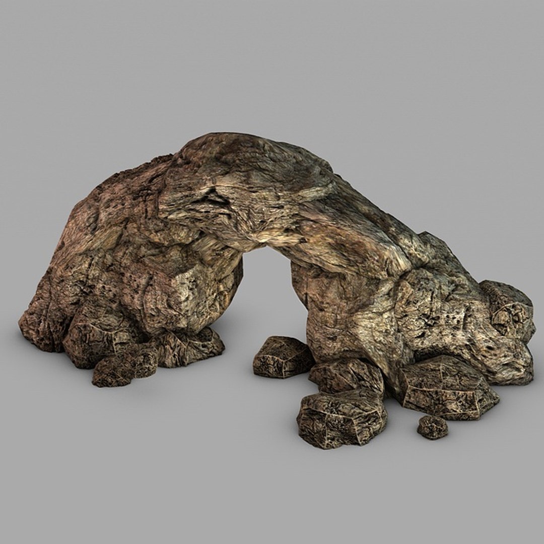 3ds Max Cave Entrance