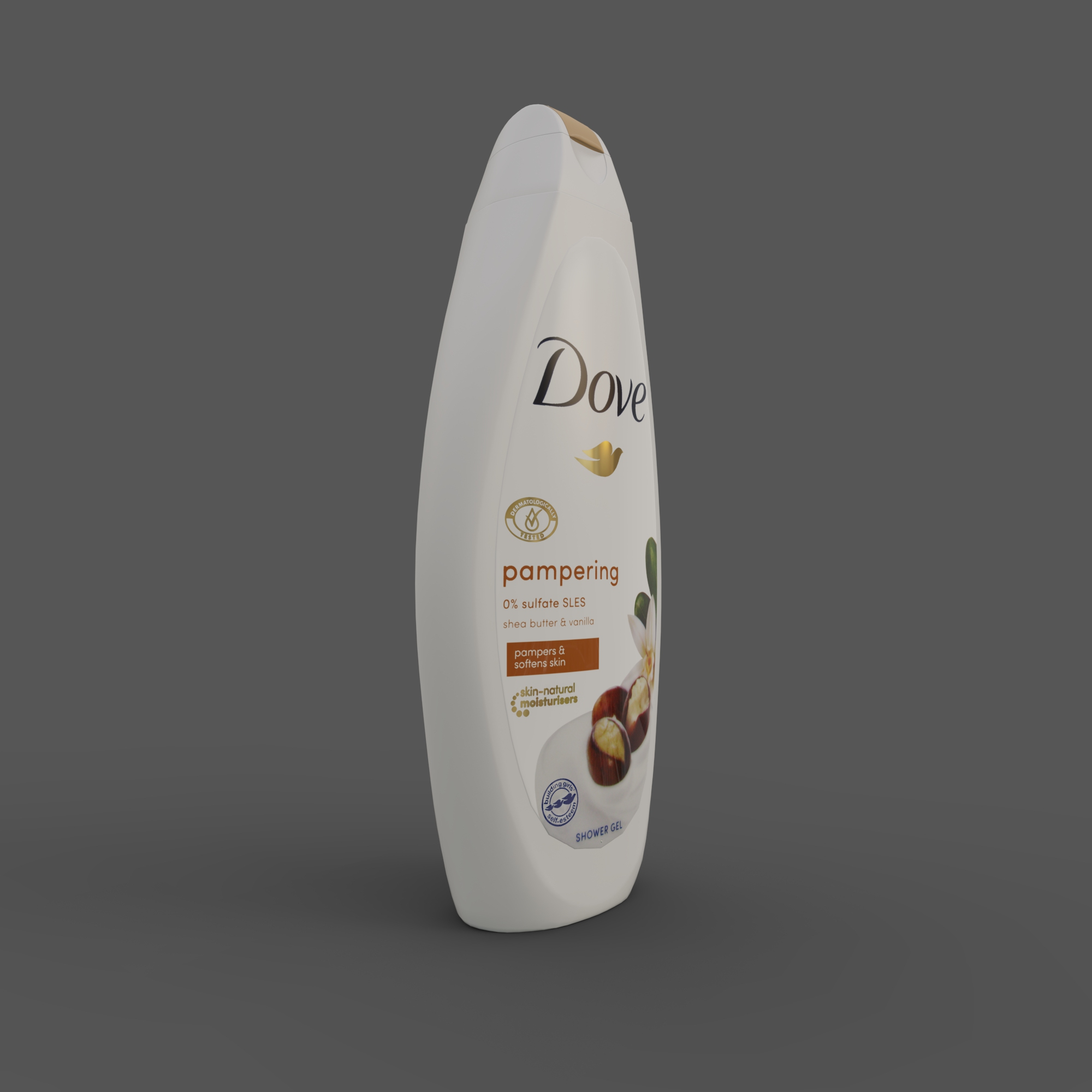 Shower gel Dove Pampering 250ml model - TurboSquid 1965326