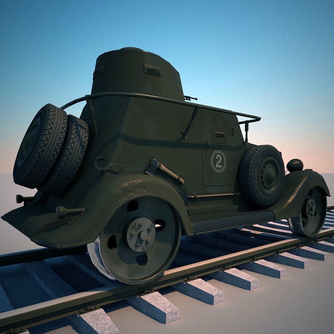 3d Armored Car Ba-20m Zhd Model