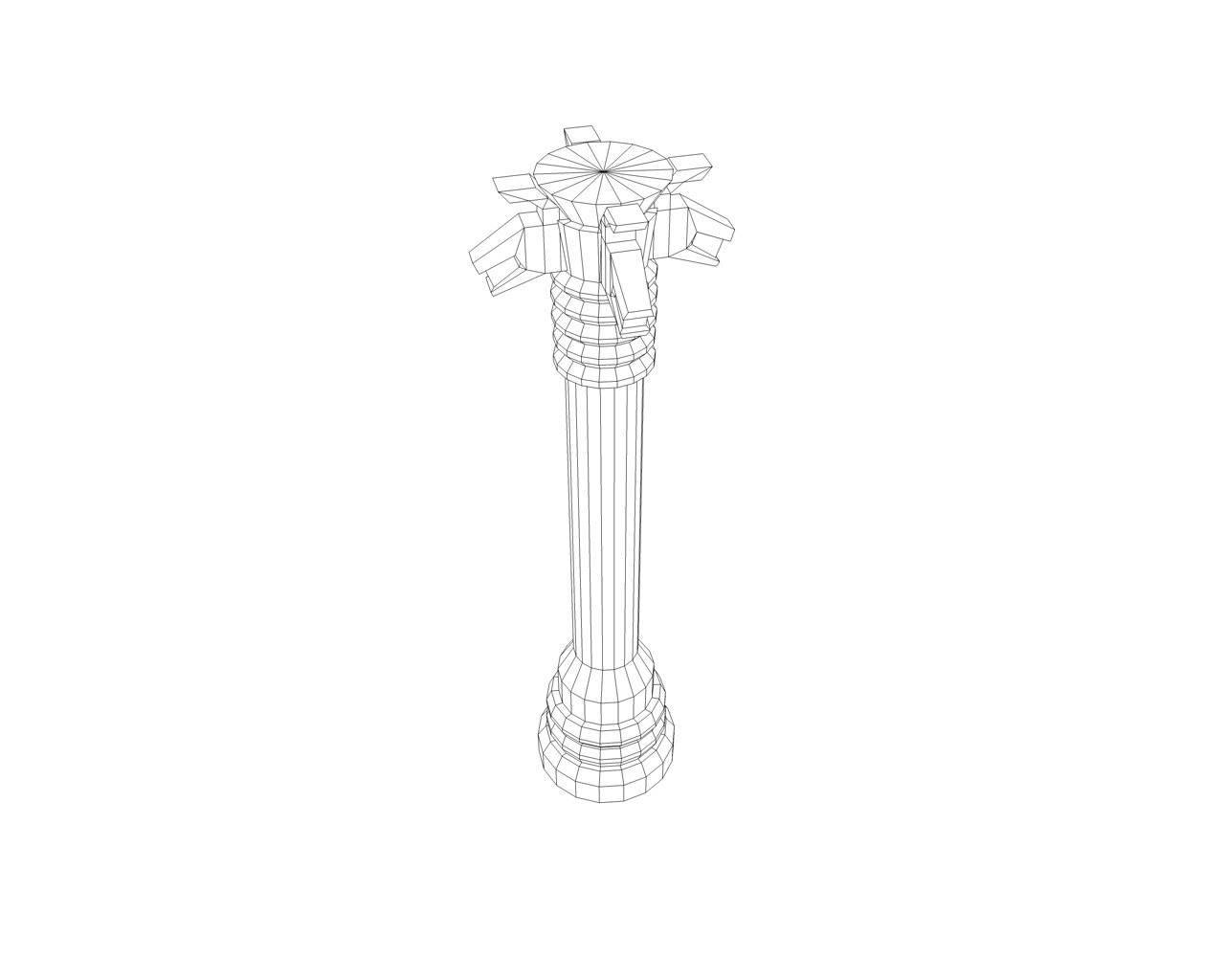 3D model aztec column snake details - TurboSquid 1368851