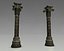 3D Model Aztec Column Snake Details - TurboSquid 1368851