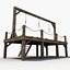 3d model medieval gallows
