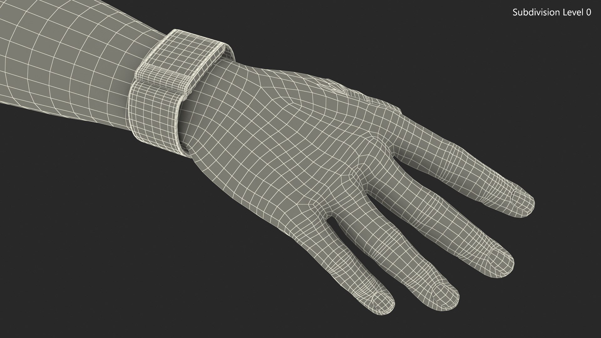 Activity Tracker Whoop 4 Blue On Hand 3D - TurboSquid 2113672