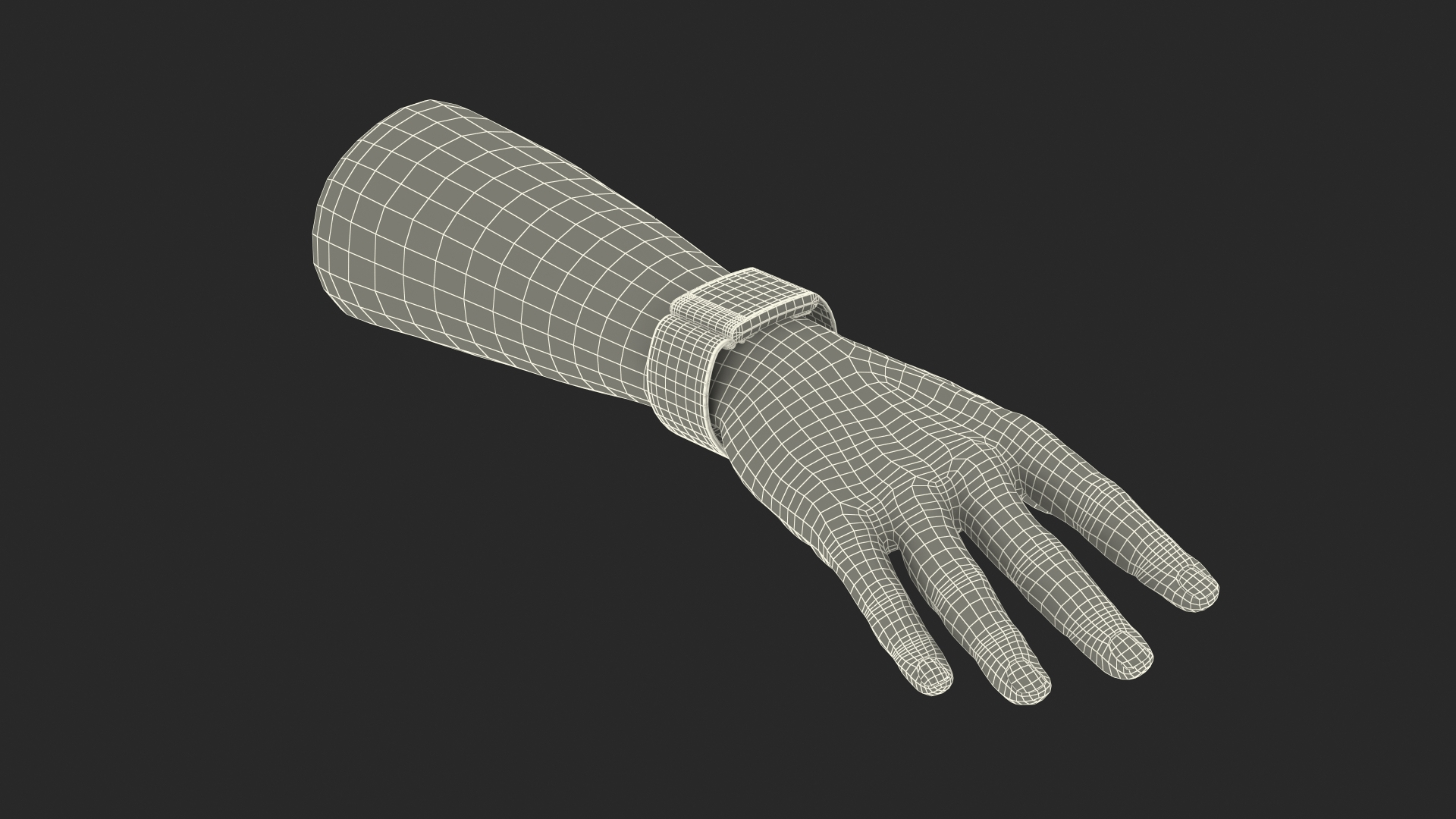 Activity Tracker Whoop 4 Blue On Hand 3D - TurboSquid 2113672