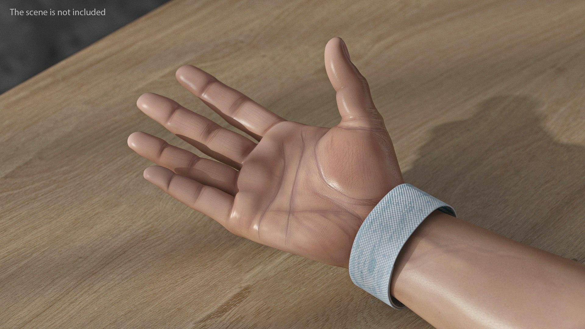 Activity Tracker Whoop 4 Blue On Hand 3D - TurboSquid 2113672