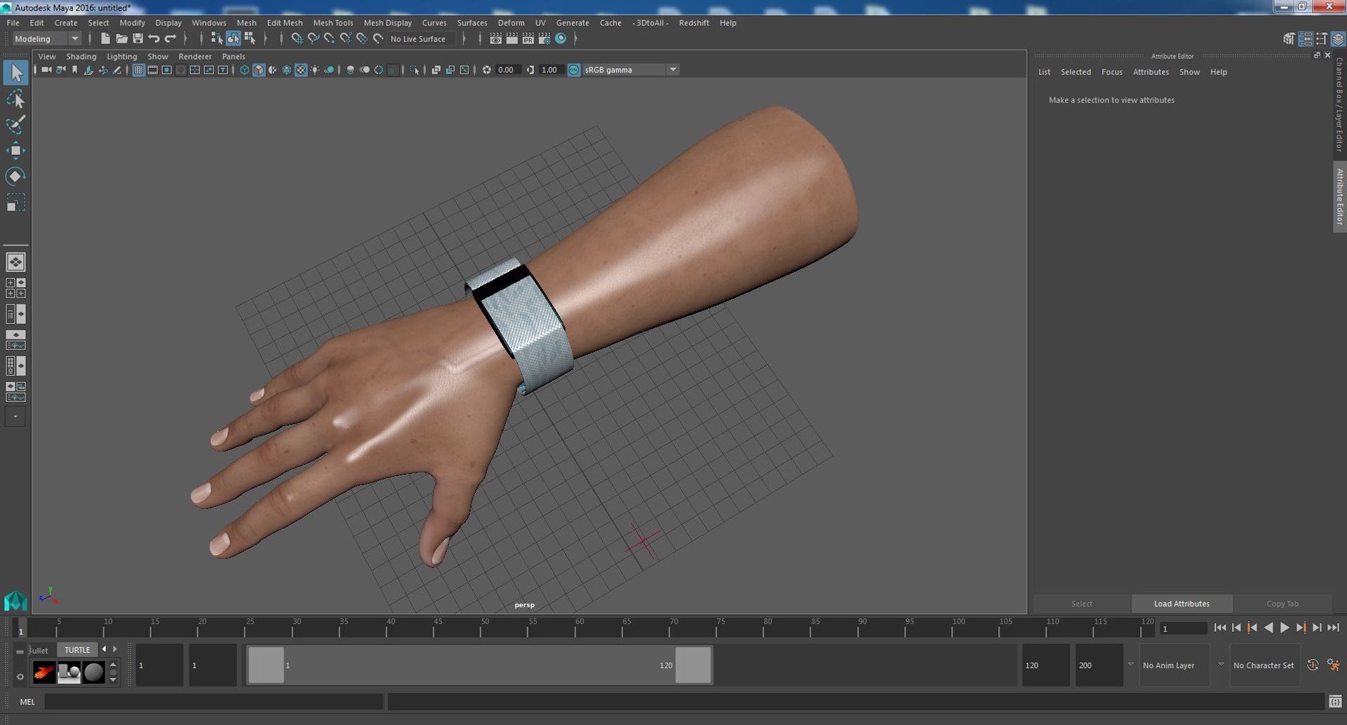 Activity Tracker Whoop 4 Blue On Hand 3D - TurboSquid 2113672