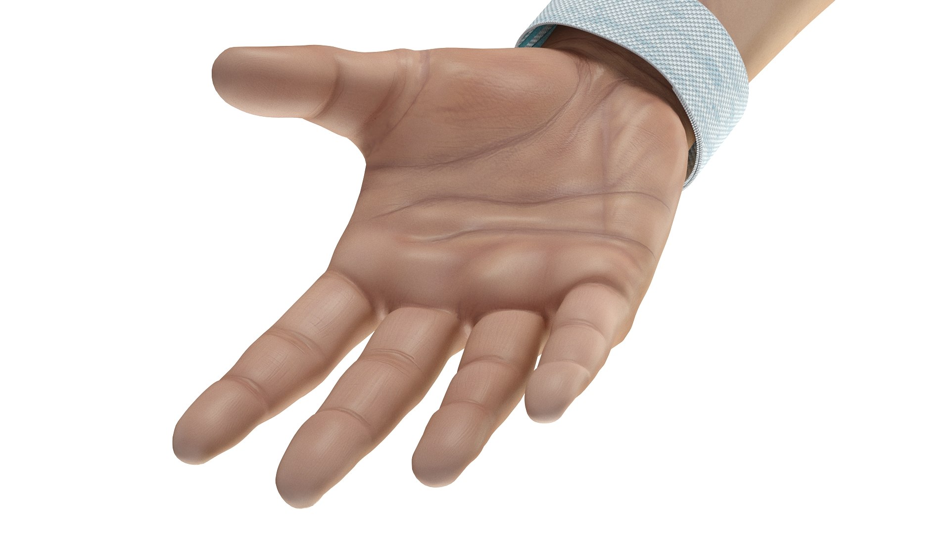 Activity Tracker Whoop 4 Blue On Hand 3D - TurboSquid 2113672