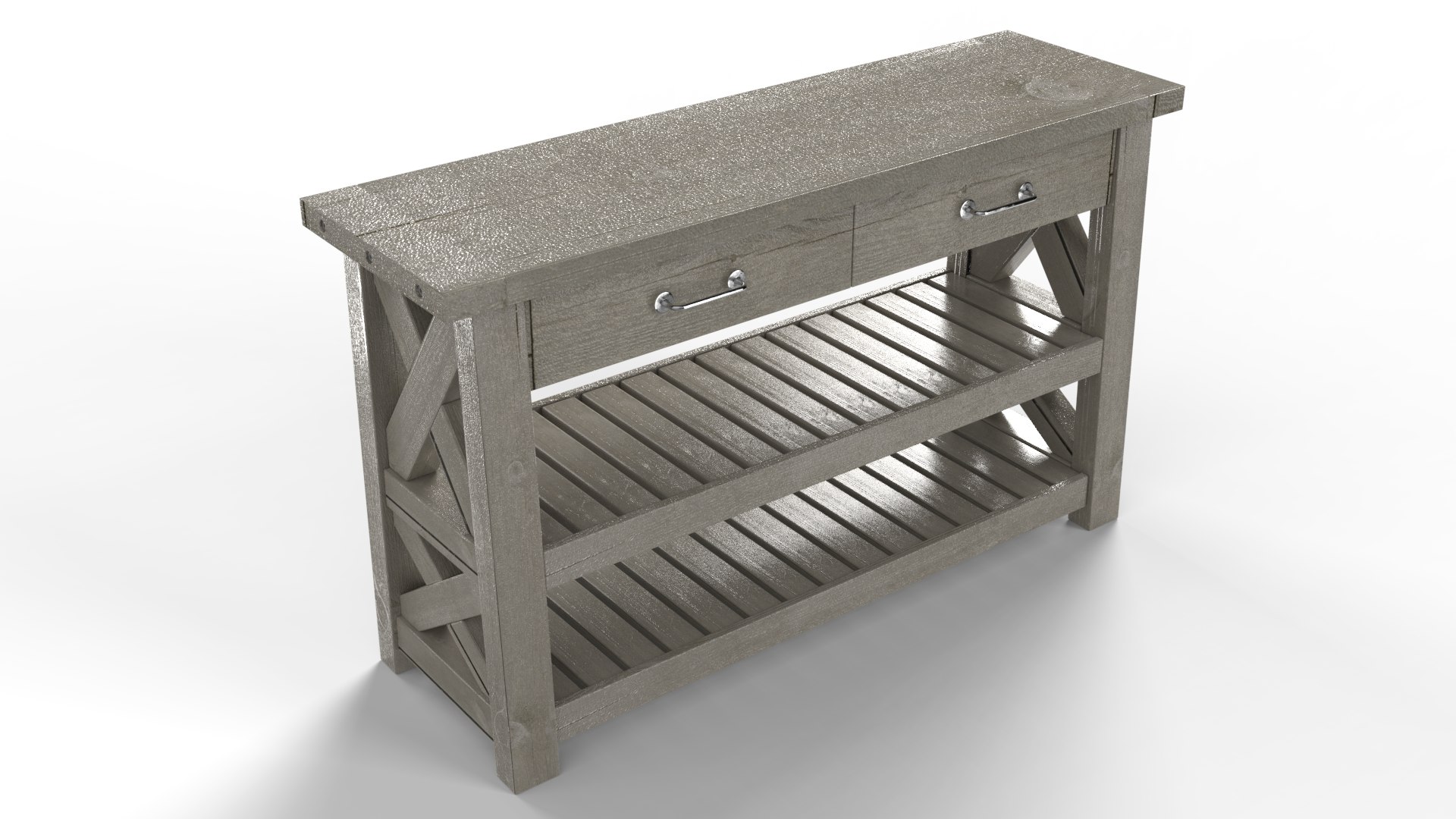 Jaxon Grey Console Table 3D Model - TurboSquid 2182789