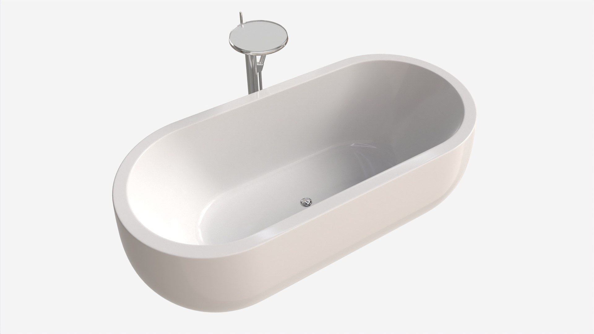 3D Laufen Ilbagnoalessi Freestanding Bathtub 01 - TurboSquid 2012781