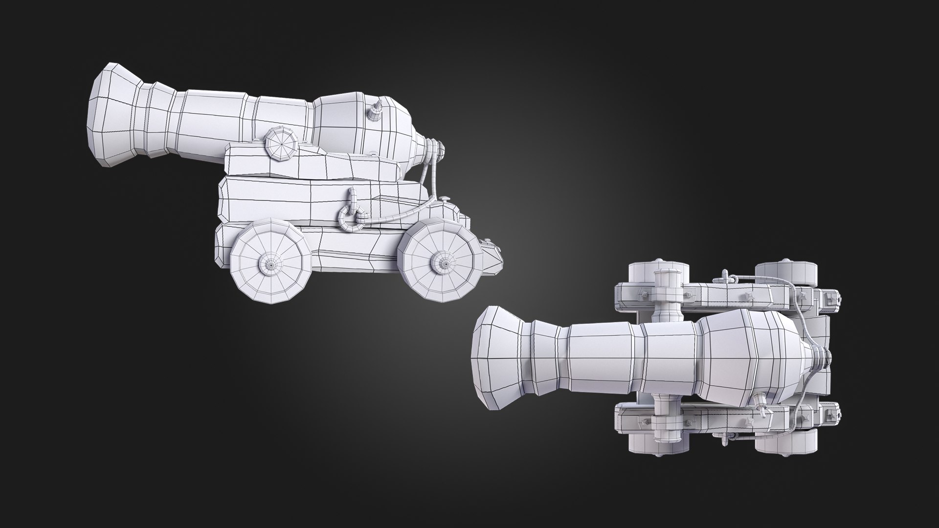 3D Cannon - TurboSquid 2279172