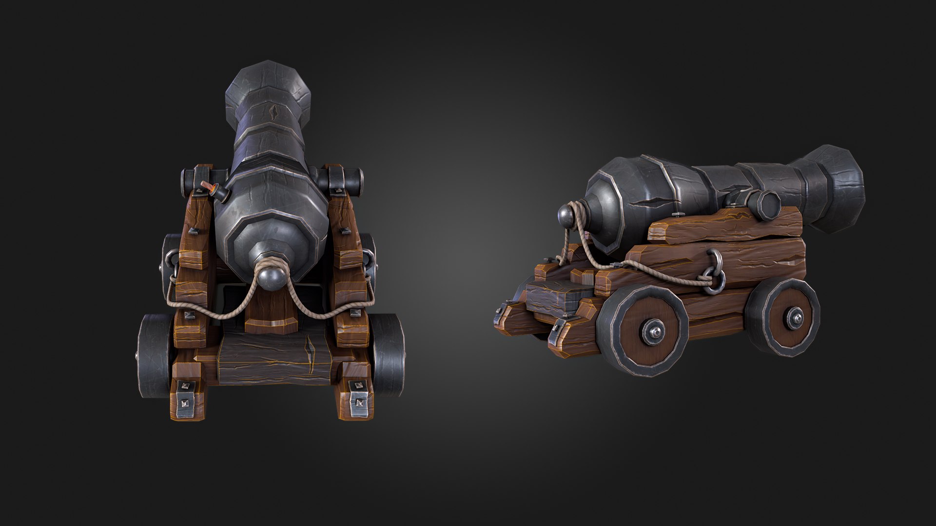 3D Cannon - TurboSquid 2279172