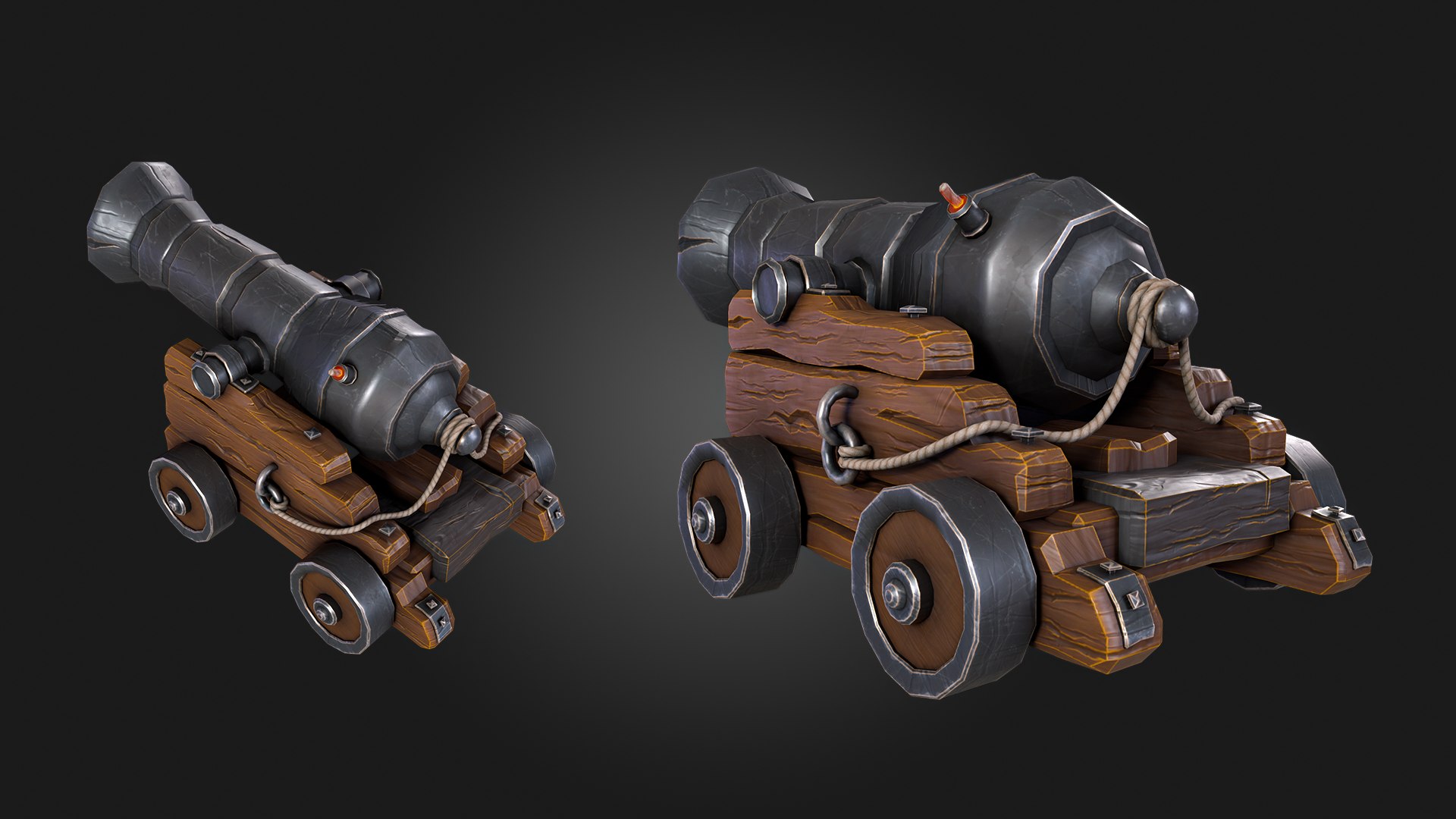 3D Cannon - TurboSquid 2279172