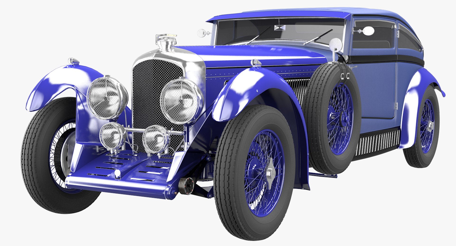 3D Bentley Blue Train - TurboSquid 1154161