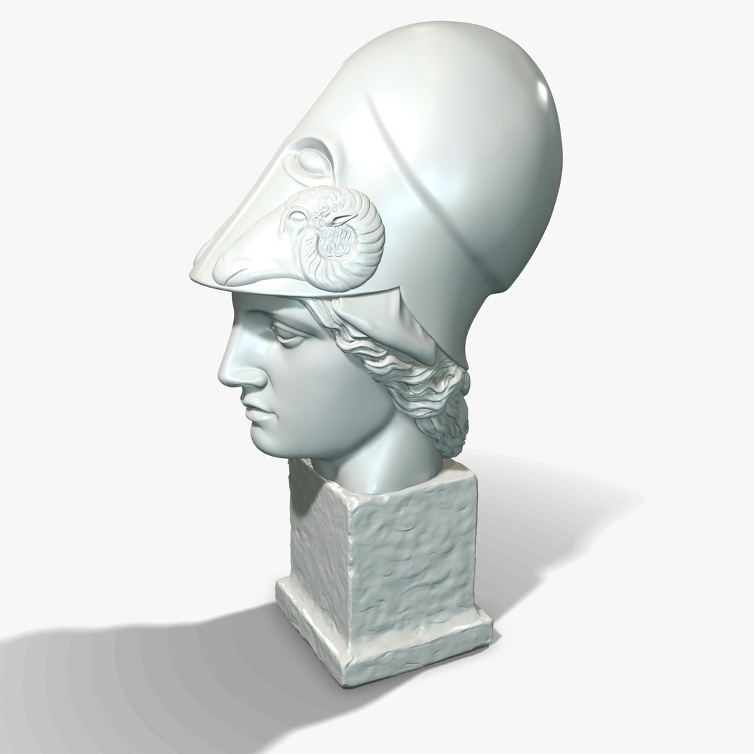 3D Model Athena Bust Pbr - TurboSquid 1384371